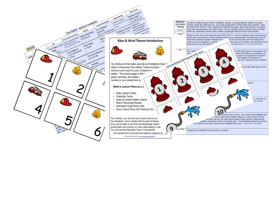 Fire Safety Preschool Theme Resource