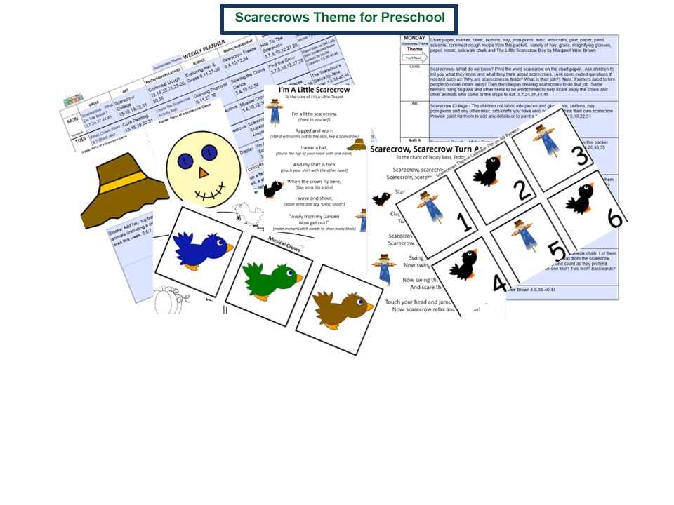 Scarecrows Preschool Theme Resource