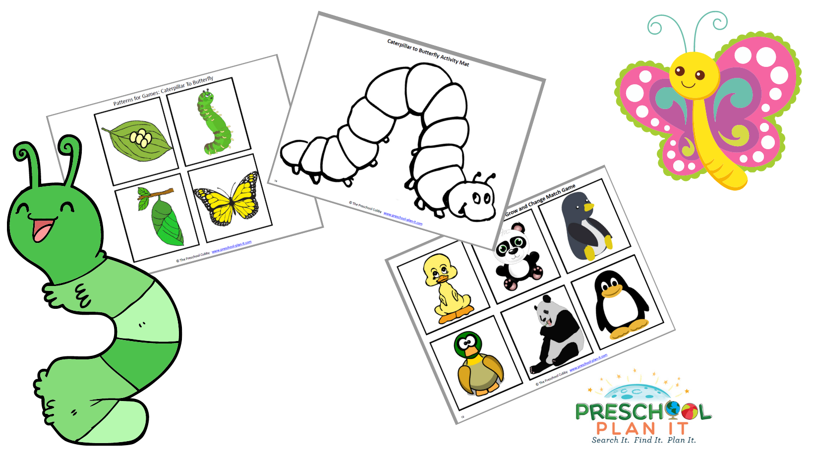 Caterpillars and Butterflies Preschool Theme Resource