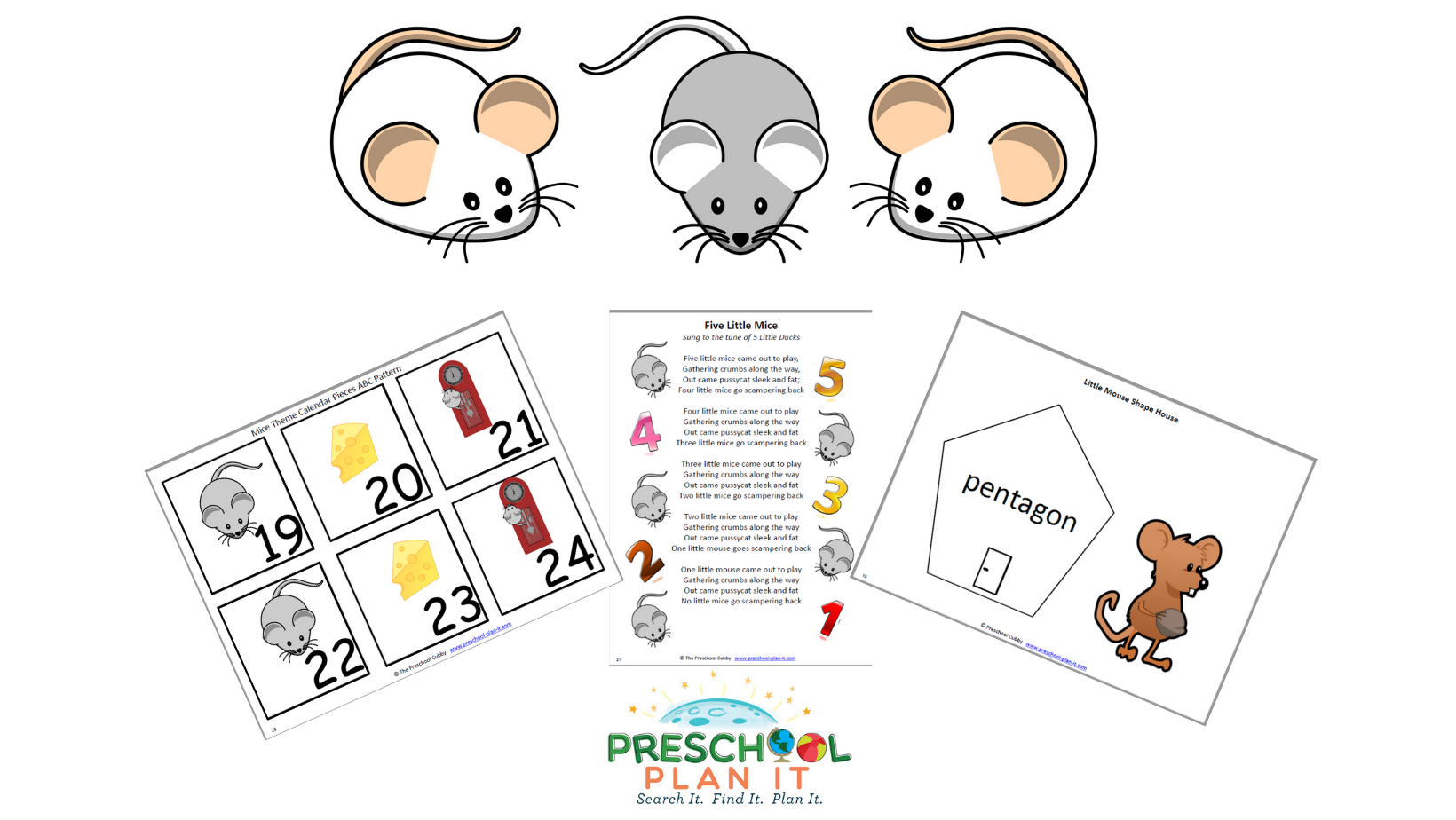 Mice Preschool Theme Resource