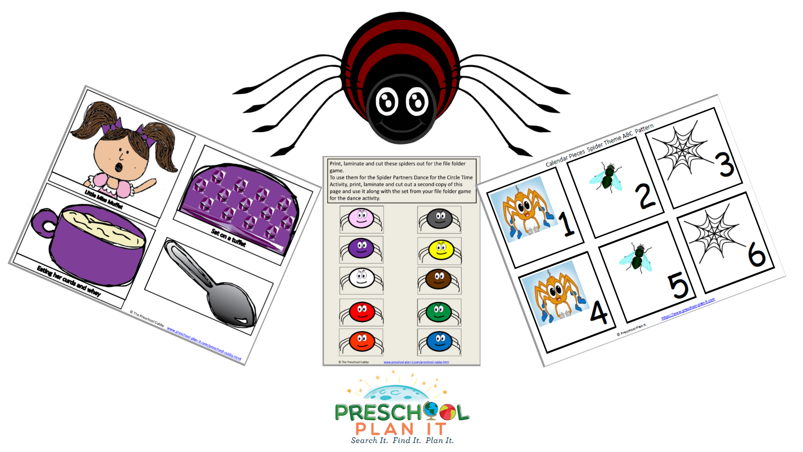 Preschool Spider Theme Resource